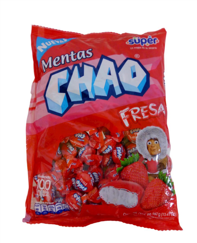 MENTAS CHAO FRESA 100 UNIDADES | Supermercado El Éxito